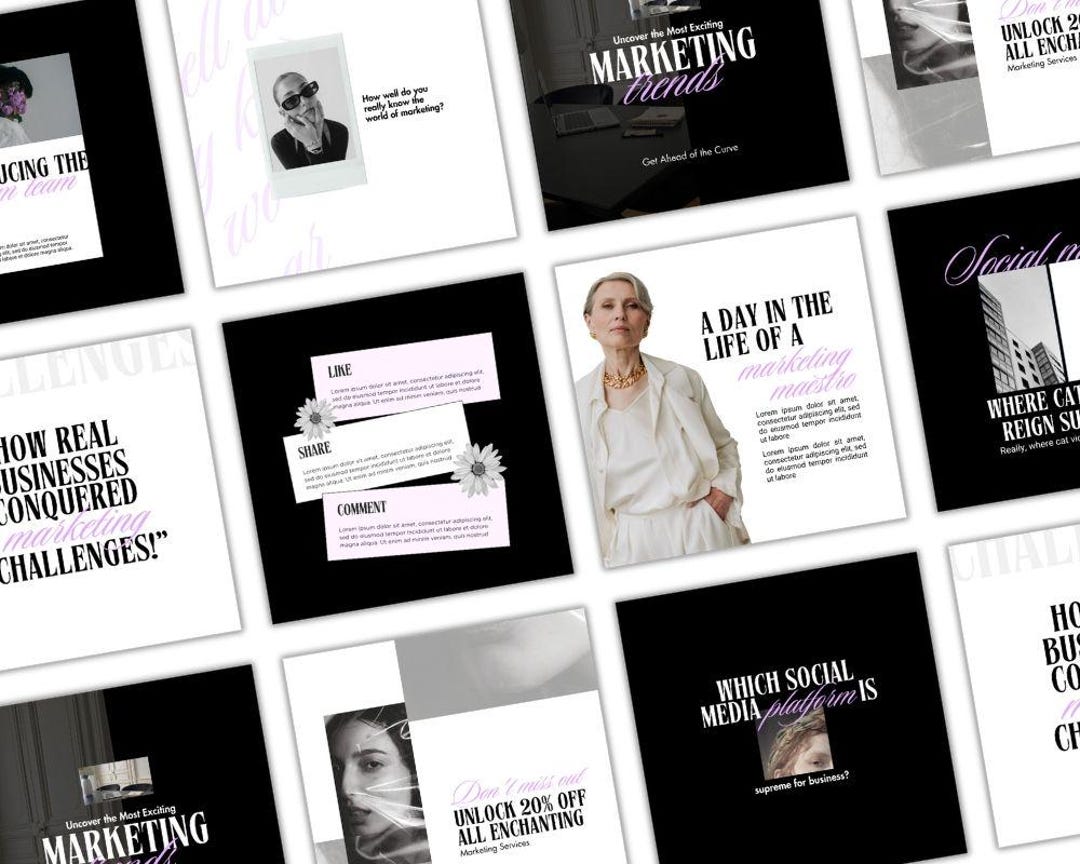 PRADA Social Media Templates: Royal Aesthetic, Effortlessly ...