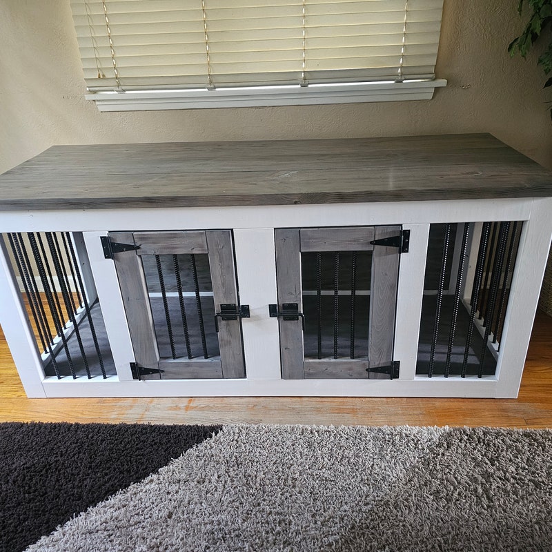 Rustic Dog Crate - Etsy