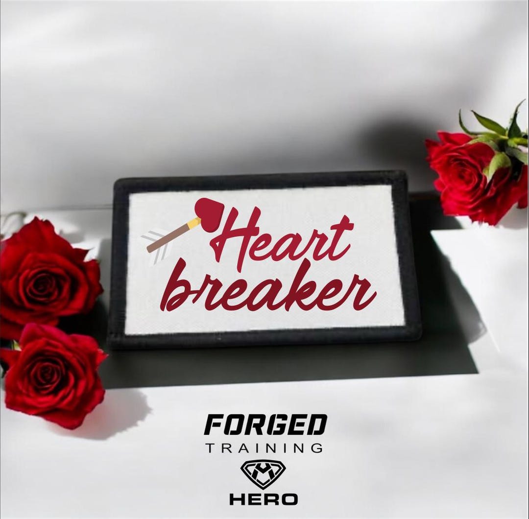 Heart Breaker Velcro Valentines Day Patch Cupid Dont Break My Heart ...