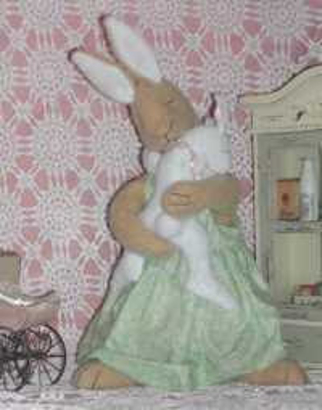 Bunny Rabbit Pattern Mama Rabbit /baby , Mama Bunny With Baby Pattern ...