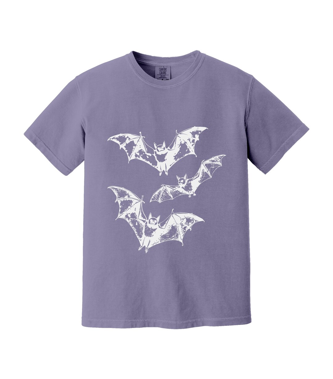 Comfort Colors® Three Bats Y2k Tshirt, Vintage 90s Style Bat Tshirt ...