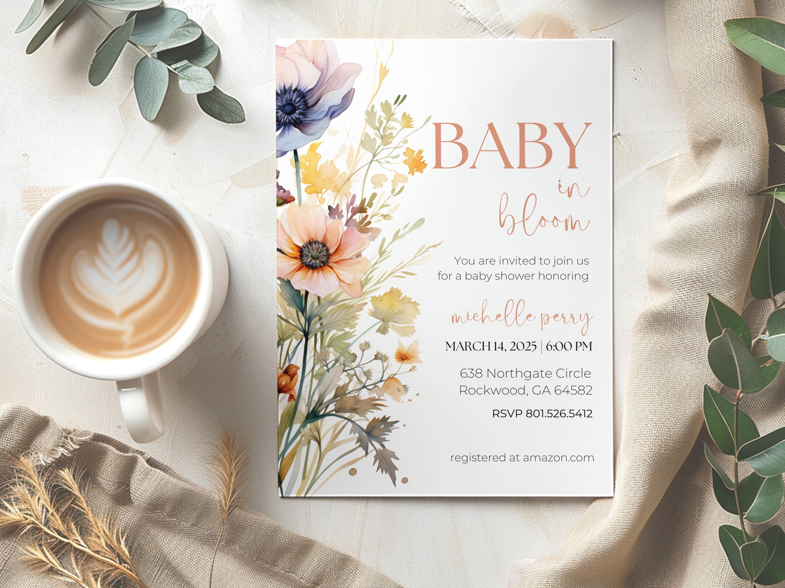 Editable Baby Shower Invitation, Custom Baby Invite, Baby Shower ...