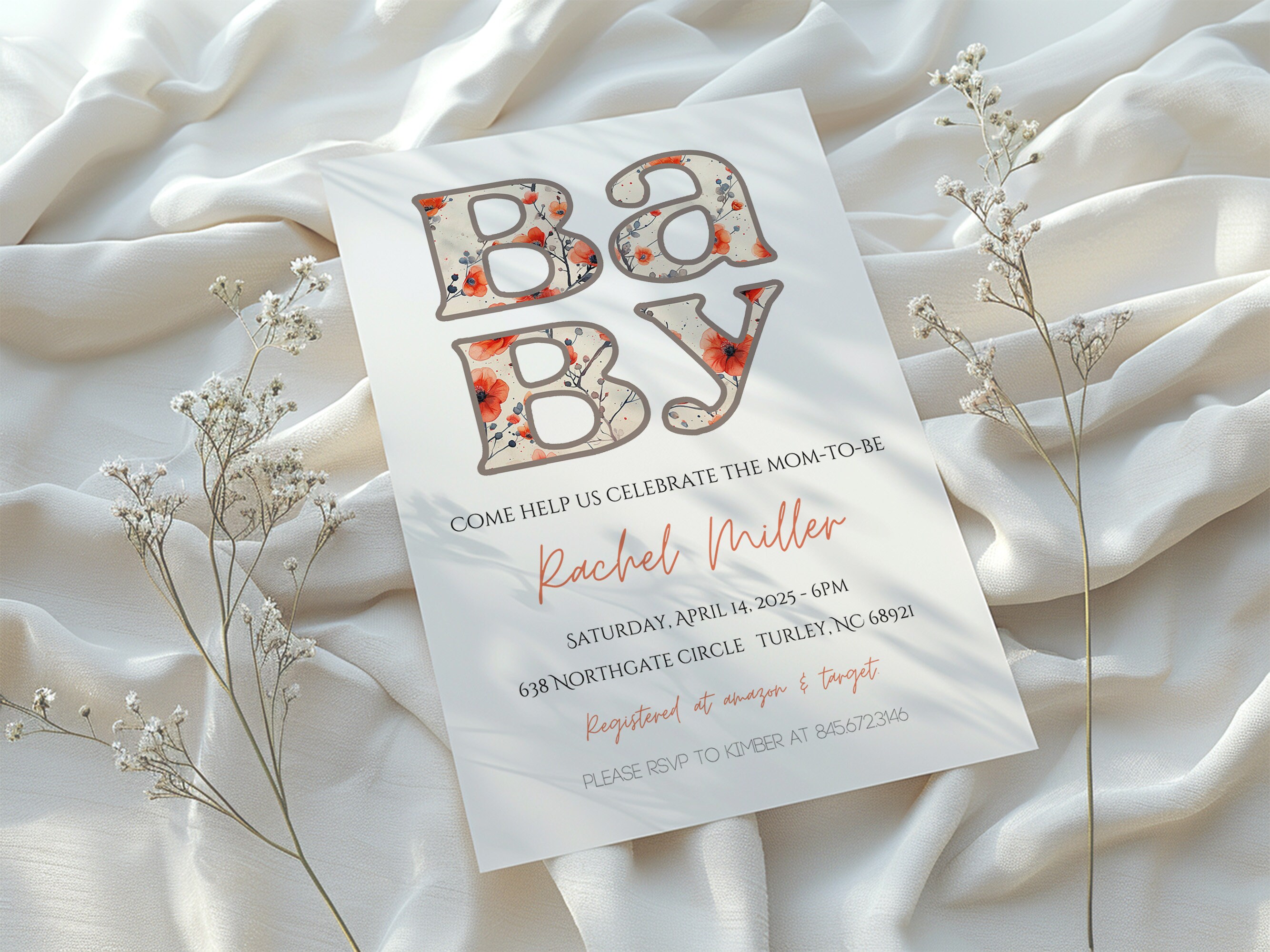 Editable Baby Shower Invitation, Custom Baby Invite, Baby Shower ...