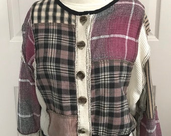 Patchwork sweater | Etsy