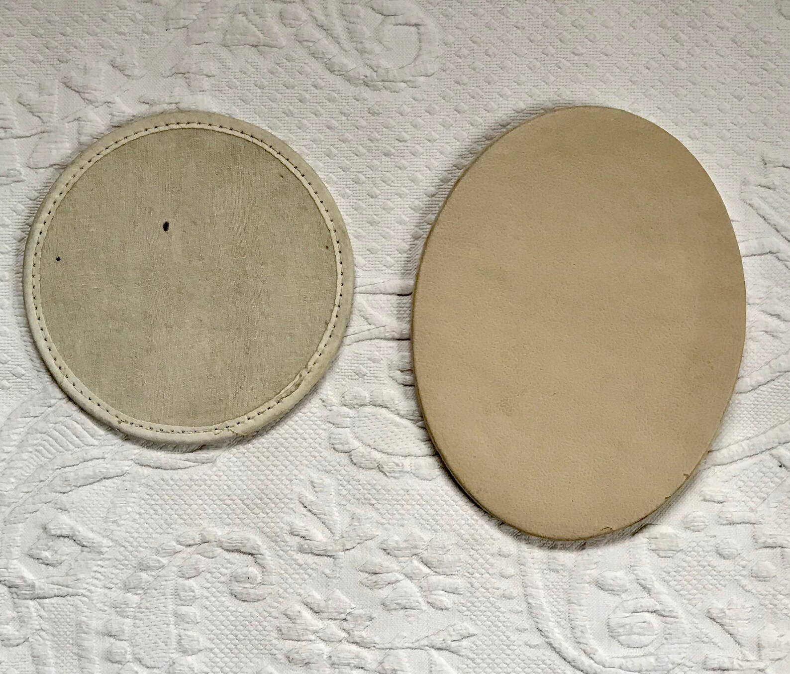 White linen trivet . 2 linen trivets . handmade . trivet . | Etsy