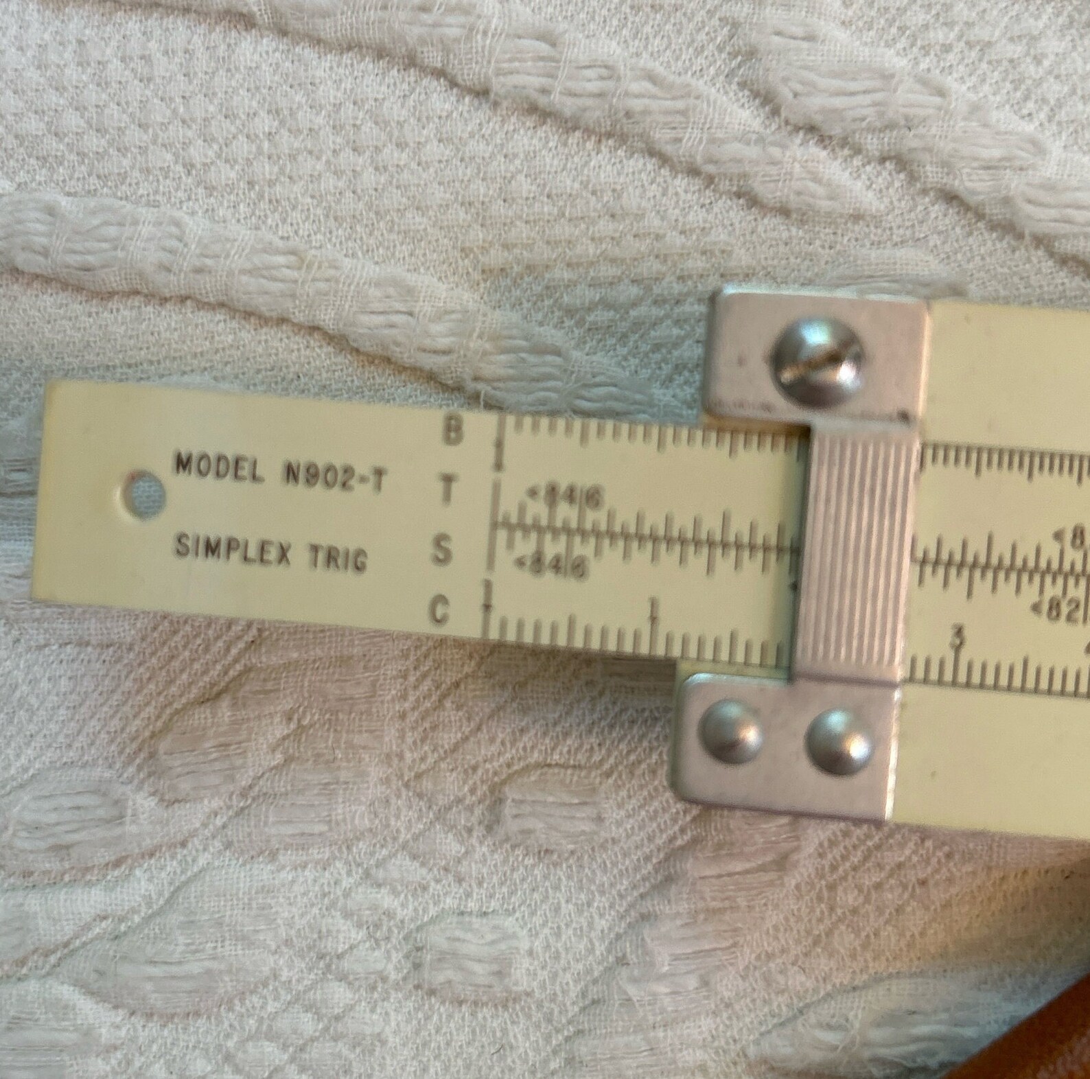 Slide Ruler in Leather Sheath . VTG Pickett 902-T Trig Slide Rule Slide ...