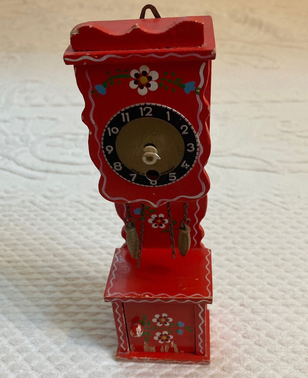 Dollhouse Grandfather Clock. Wooden Dollhouse Grandfather Clock ...