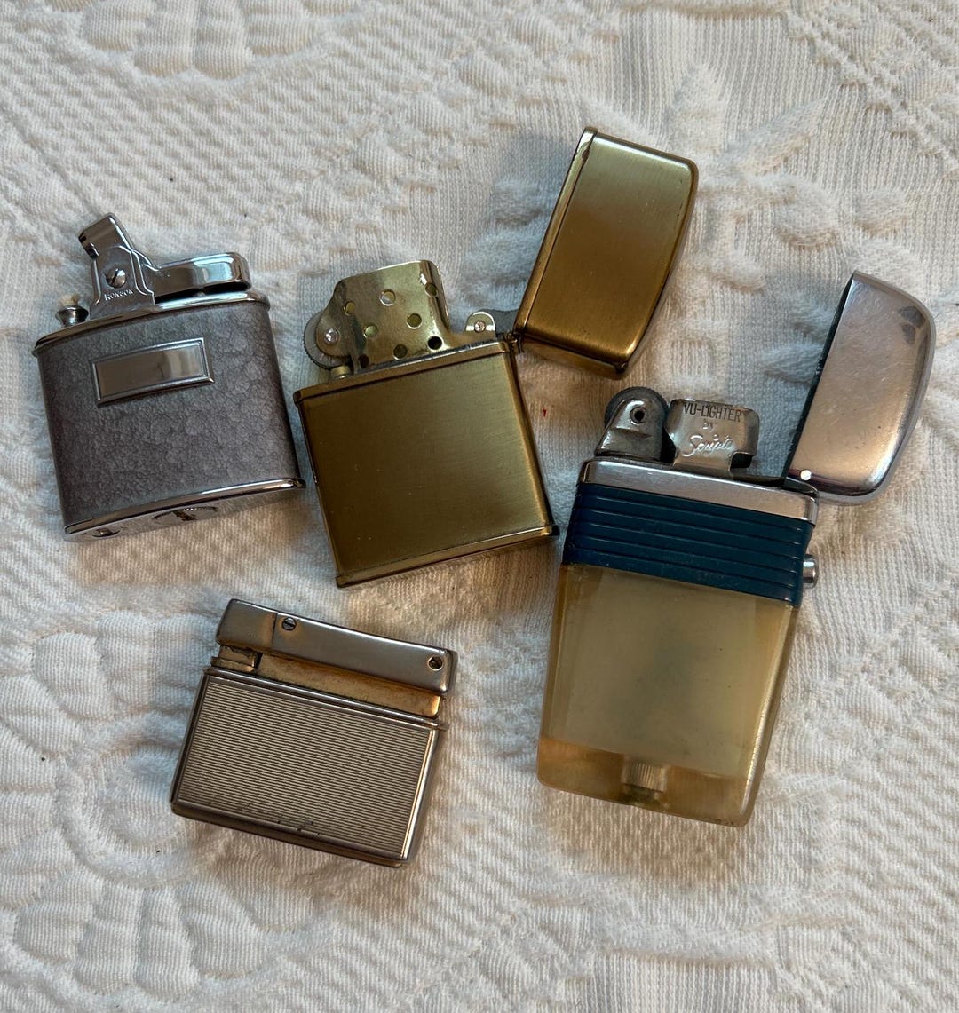 Vintage Lighters . Lot of 4 . 4 Vintage Lighters . Rowenta Lighter ...