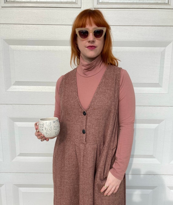 flax vintage flax dress - Gem