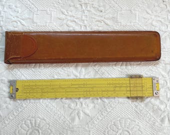 Slide Ruler in Leather Sheath . VTG Pickett 902-T Trig Slide Rule Slide ...