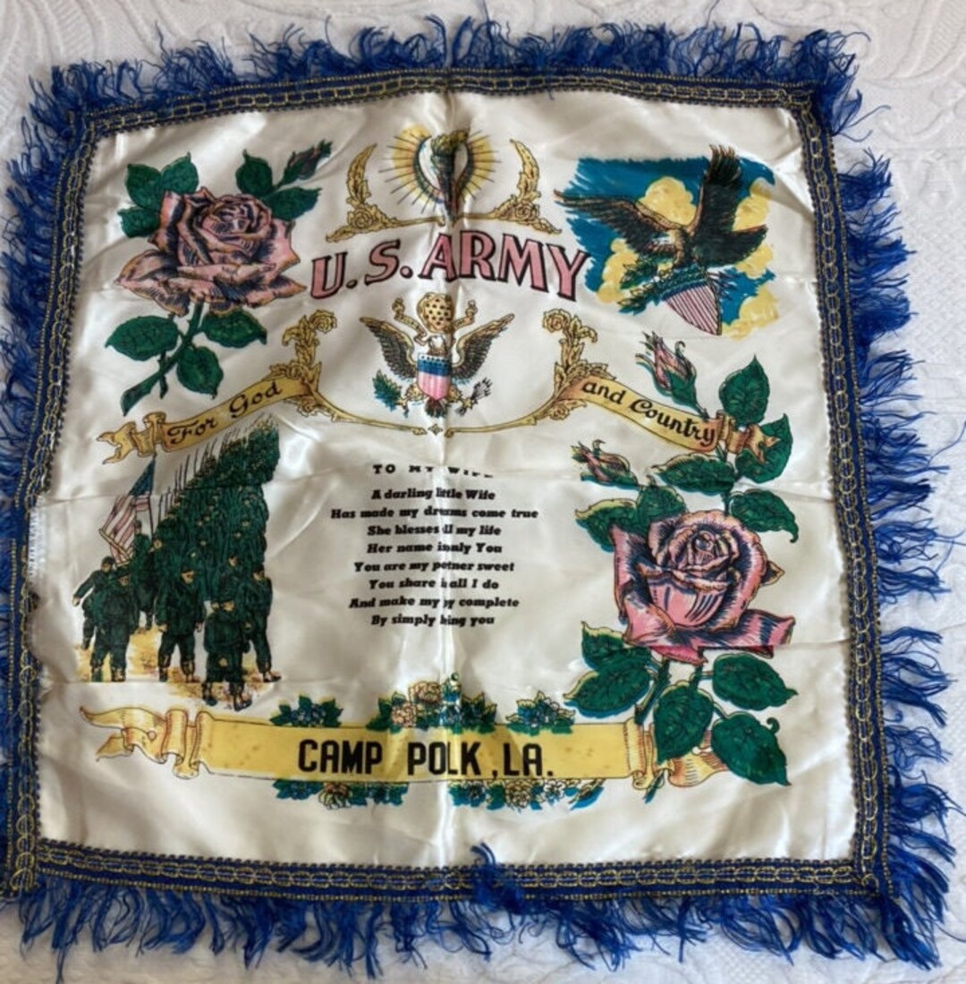 US Army Souvenir Pillow . U.S Army Souvenir Pillow . WWII Era - Etsy