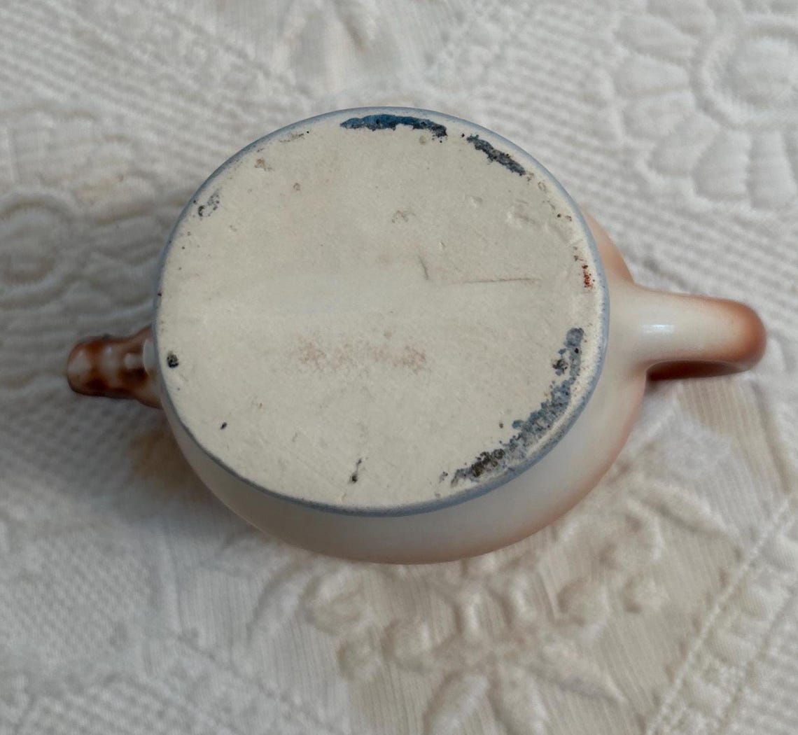Vintage Antler Creamer: 1940s Blue Ceramic Stag Pitcher - Etsy