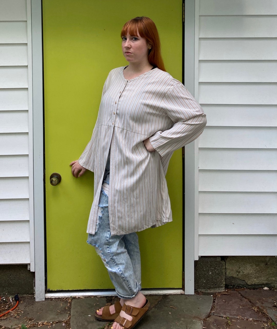 FLAX Tunic . Striped Flax Tunic . FLAX by Jeanne Engelhart . Flax Tunic ...