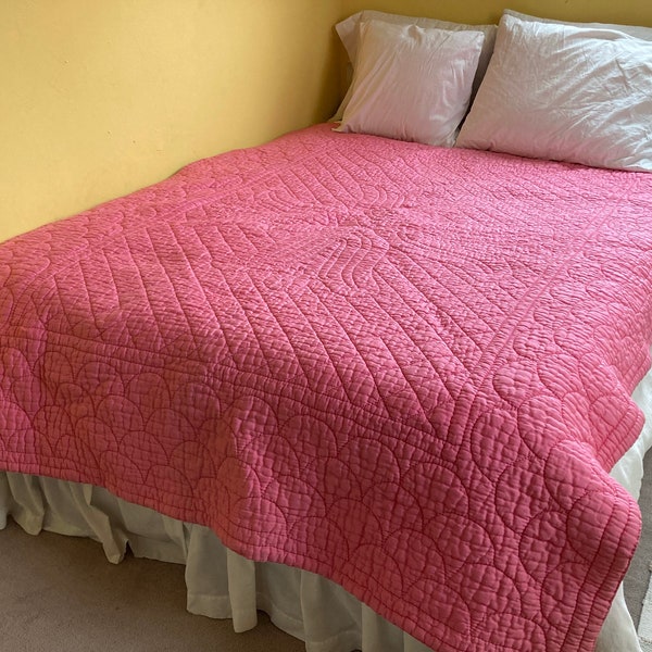 Pink Quilt - Etsy