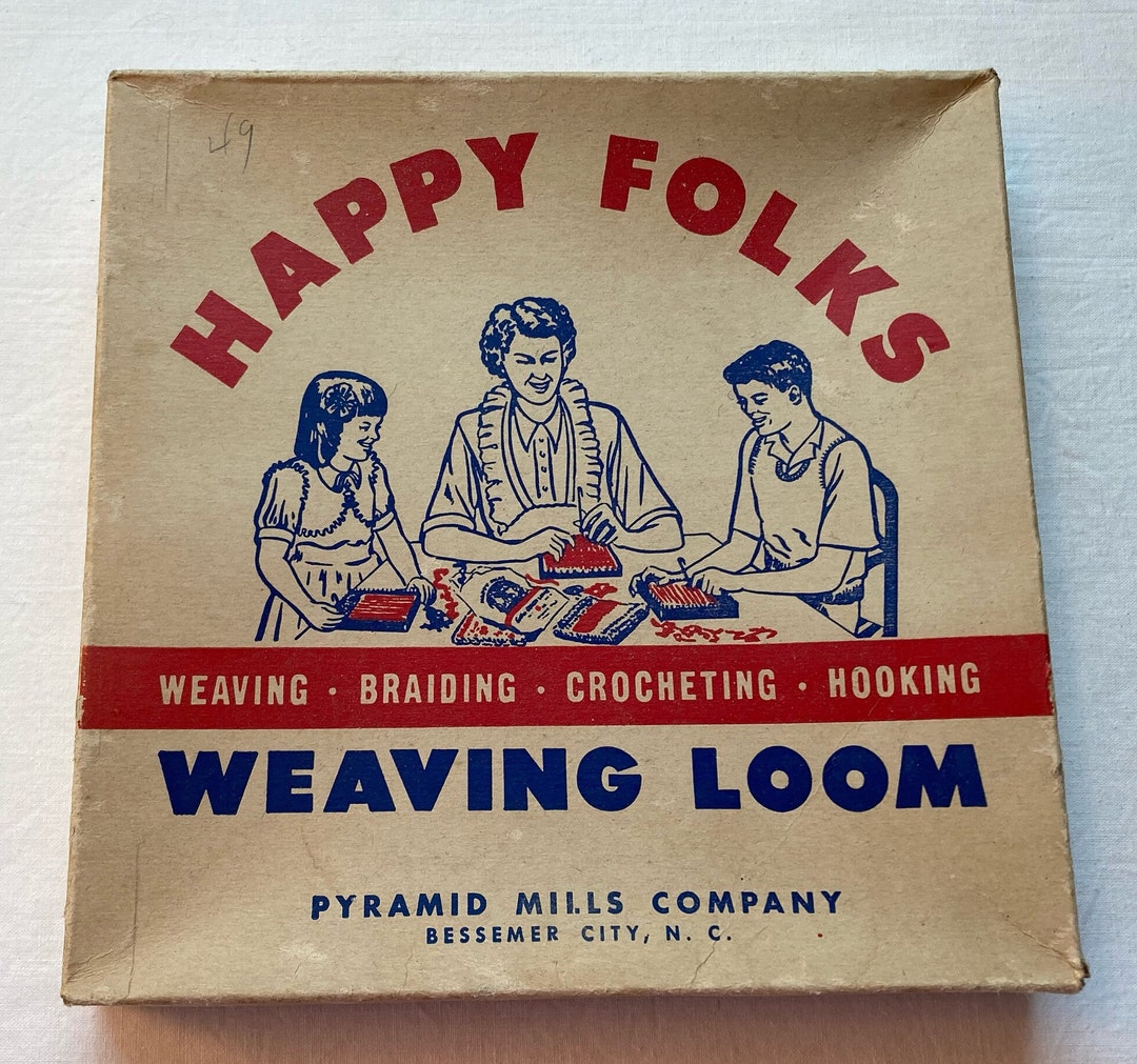 Toy Weaving Loom . Metal Toy Loom . Happy Folks Weaving Loom - Etsy