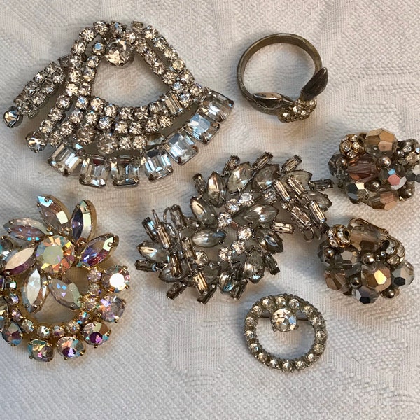 Rhinestone Jewelry - Etsy