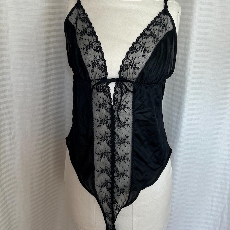 Black Lace Teddies - Etsy