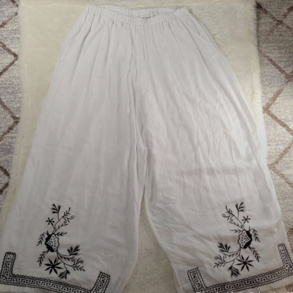 Embroidered Pants - Etsy