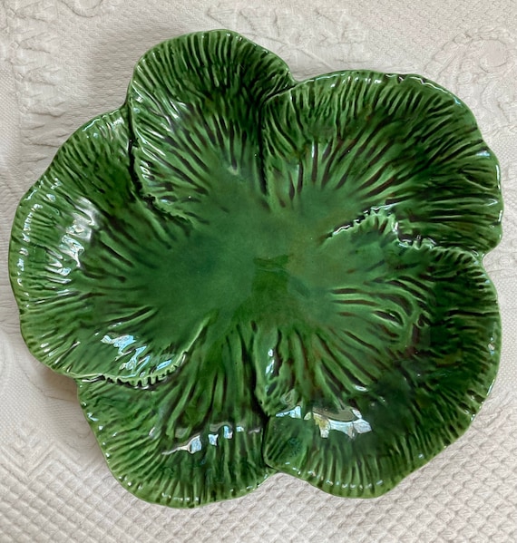 Salad Platter . Green Leaf Platter . Salad Bowl . Cemar 637 . | Etsy