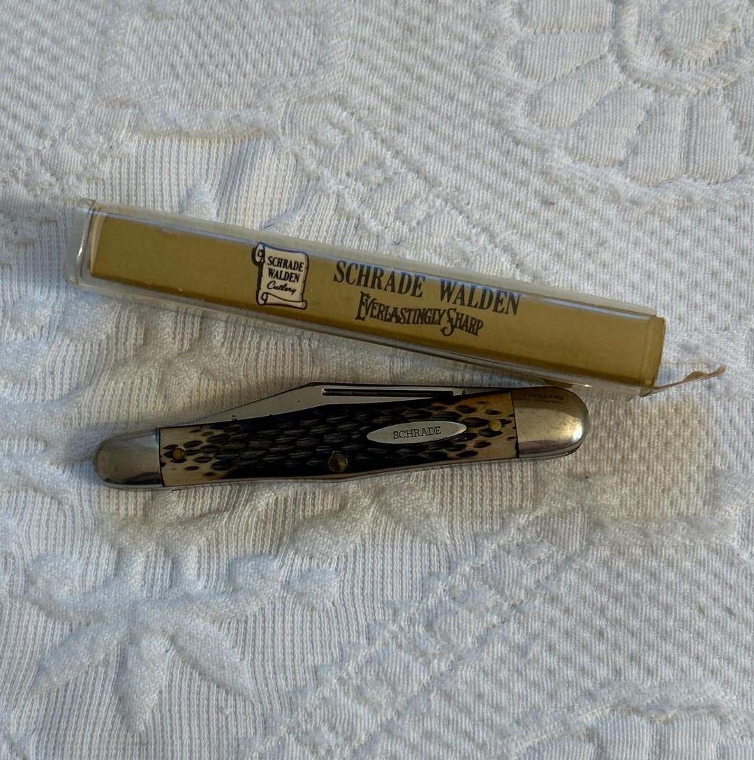 Vintage SCHRADE Pocket Knife . Walden . Made in USA . 863 Schrade - Etsy