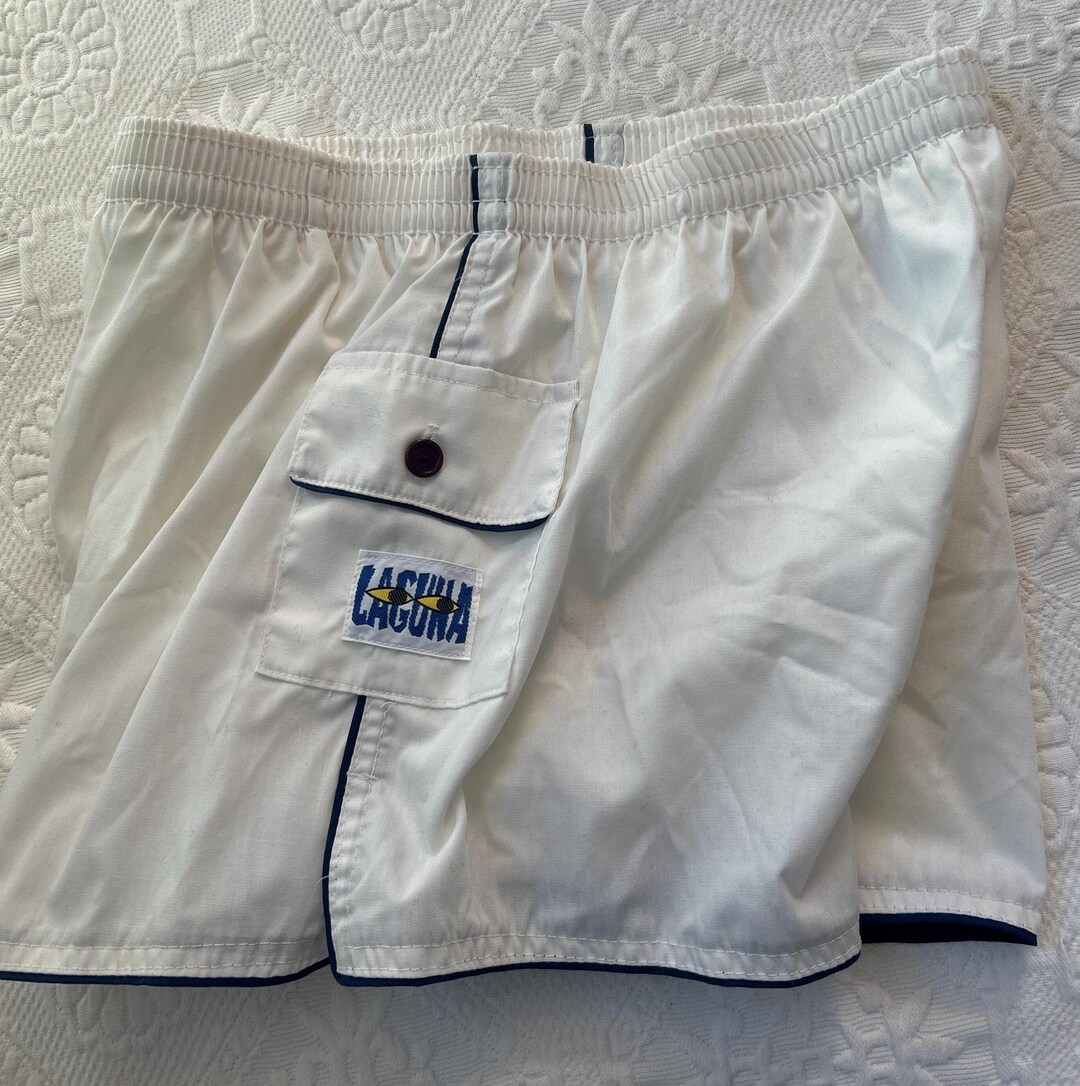 Vintage White Laguna Swim Trunks From the 60s - Etsy