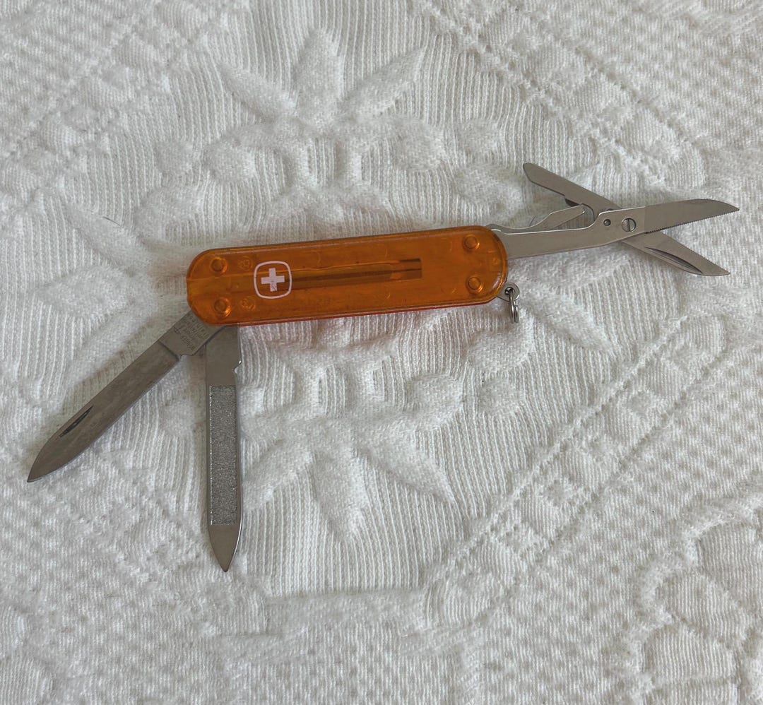 Wenger Swiss Army Knife: Orange Multi-tool With Scissors - Etsy