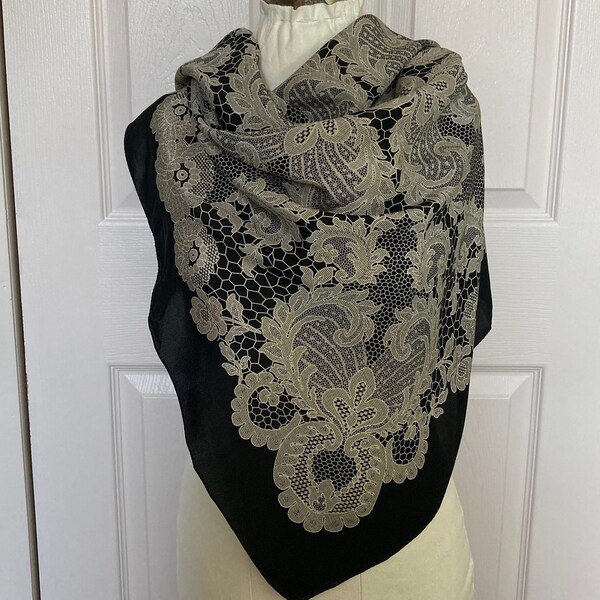 Talbots Silk Scarf - Etsy