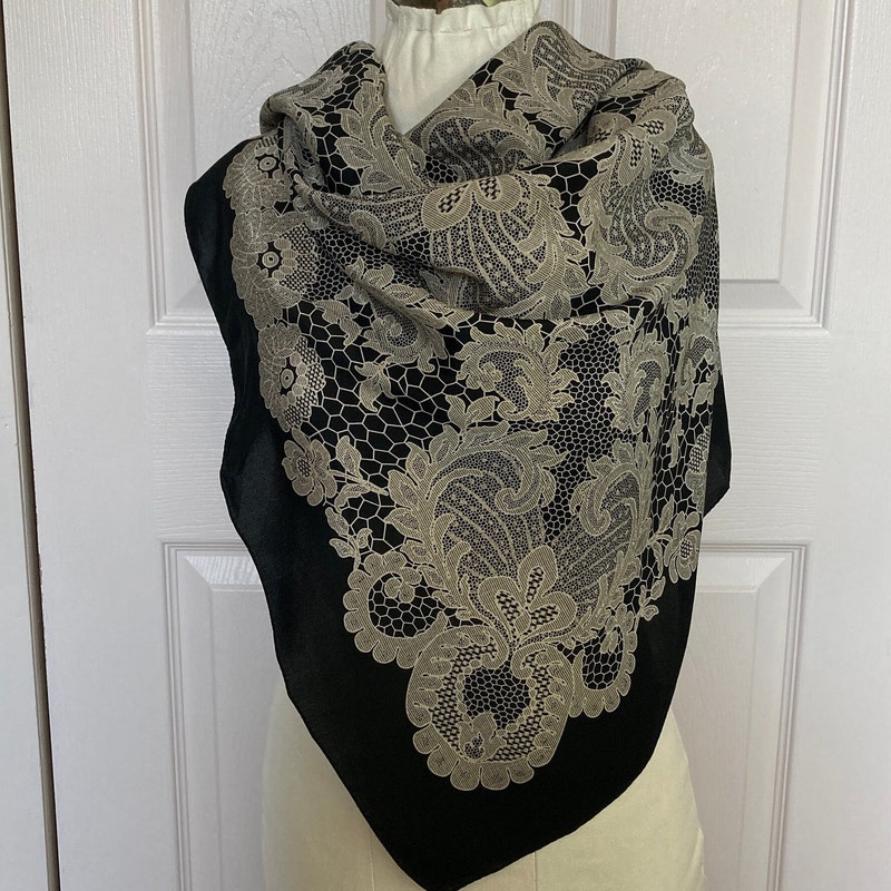 Talbots Silk Scarf - Etsy