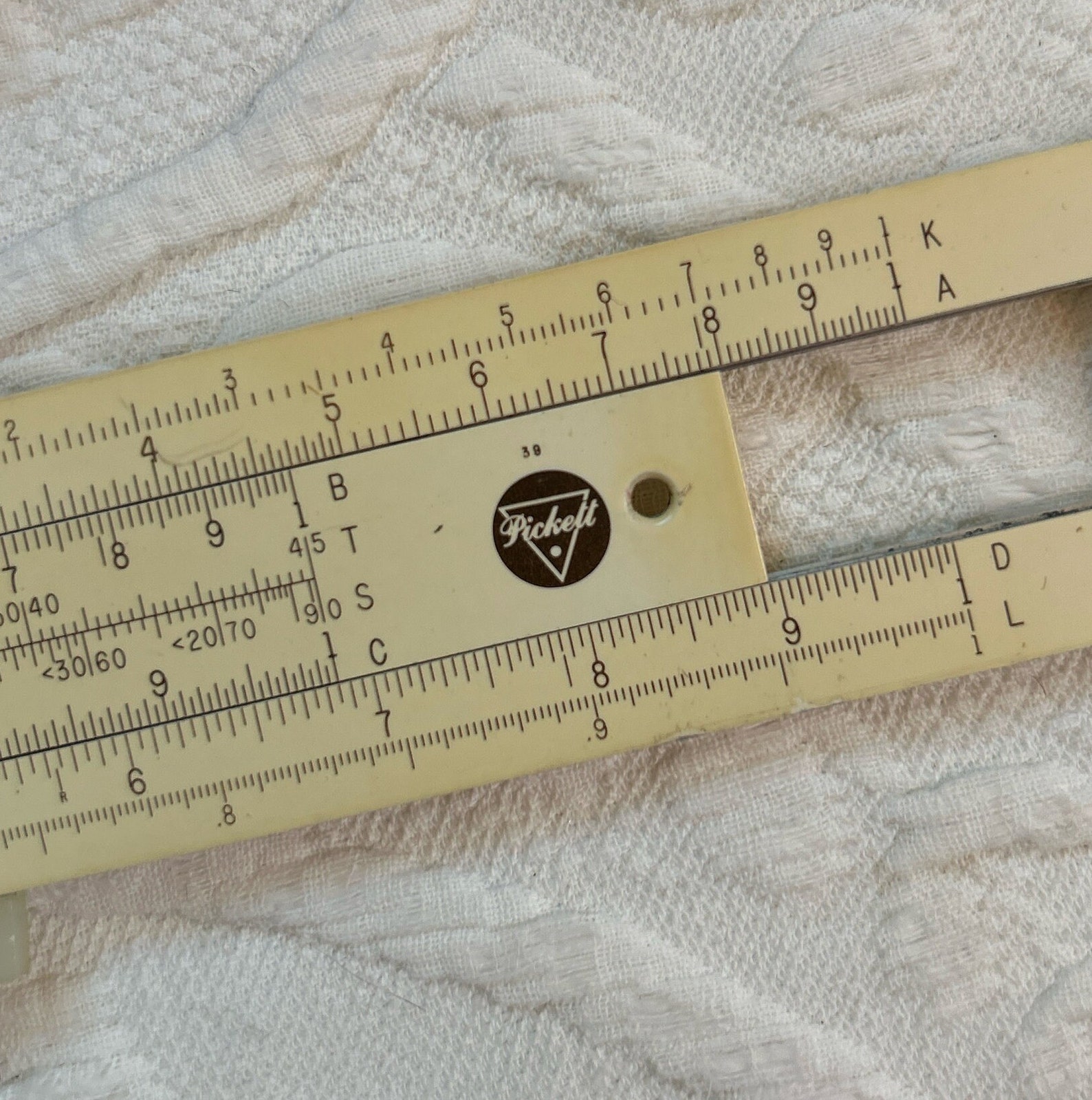 Slide Ruler in Leather Sheath . VTG Pickett 902-T Trig Slide Rule Slide ...