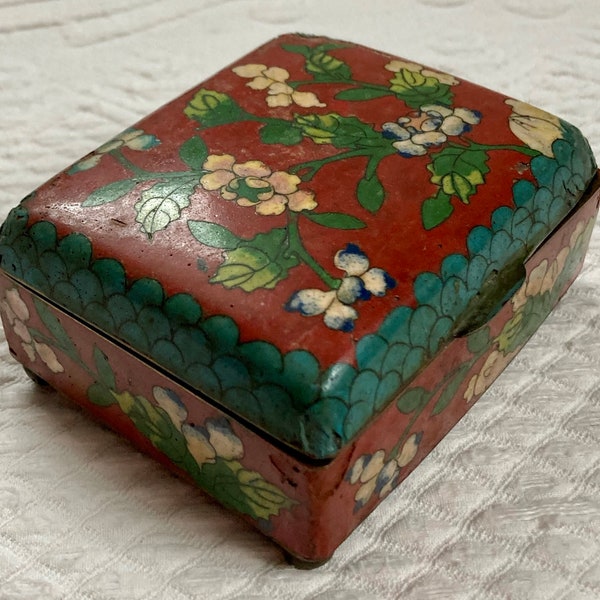 Chinese Enamel Box - Etsy