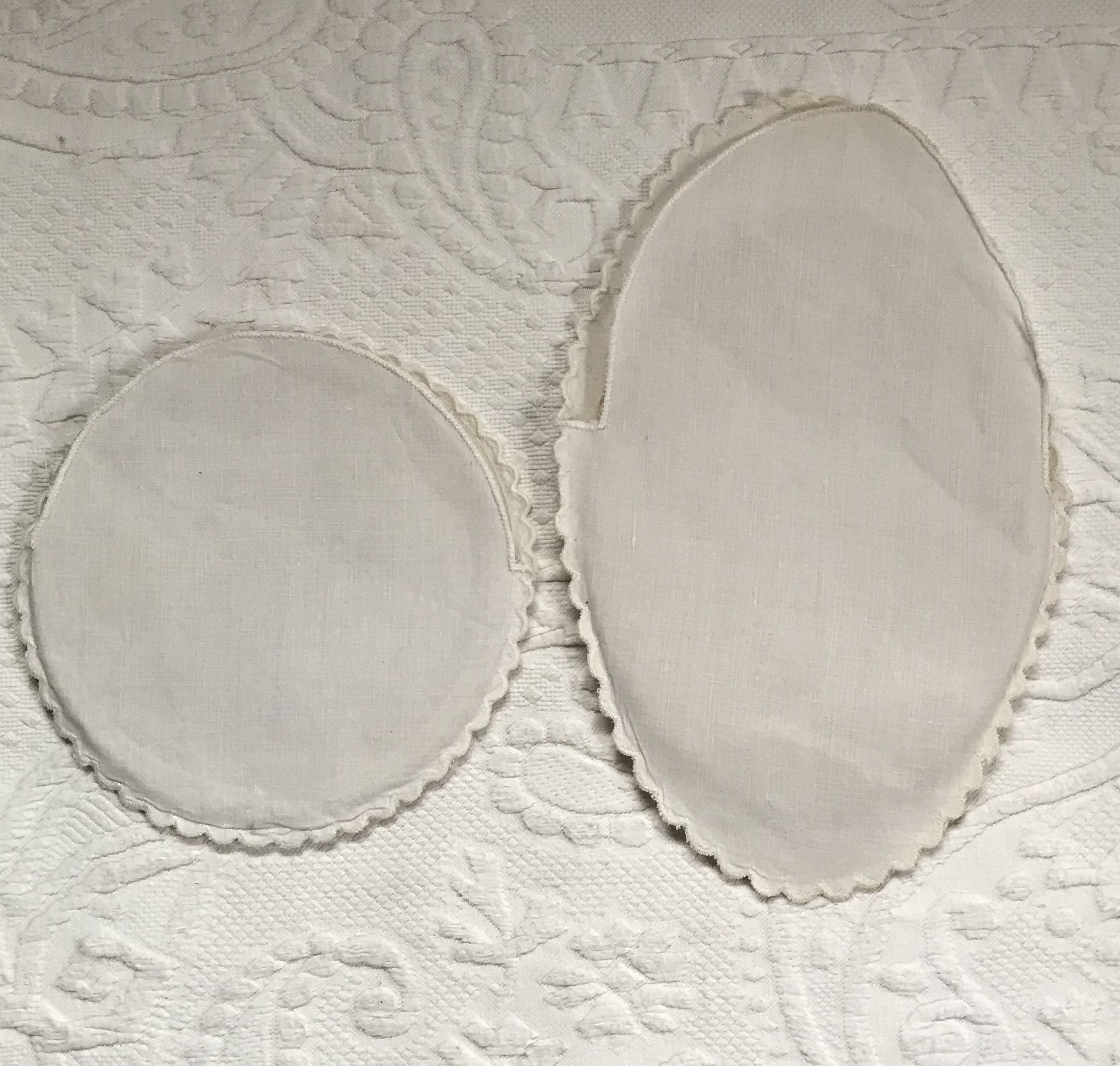White linen trivet . 2 linen trivets . handmade . trivet . | Etsy