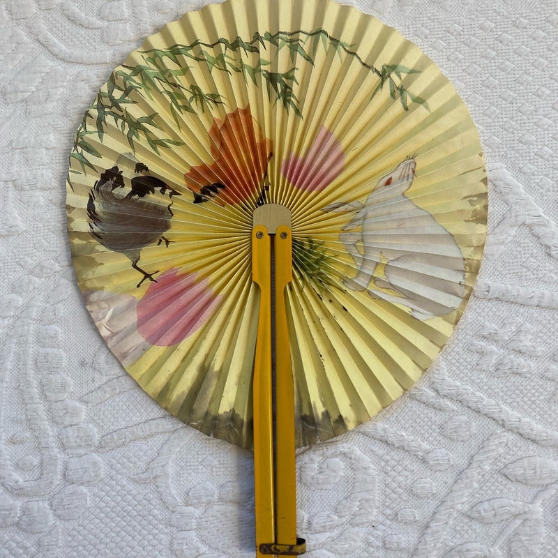Hand Painted Fan - Etsy