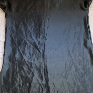 Black Satin Nightgown . Beth Michaels Sleep Shirt . Nightgown . Black ...