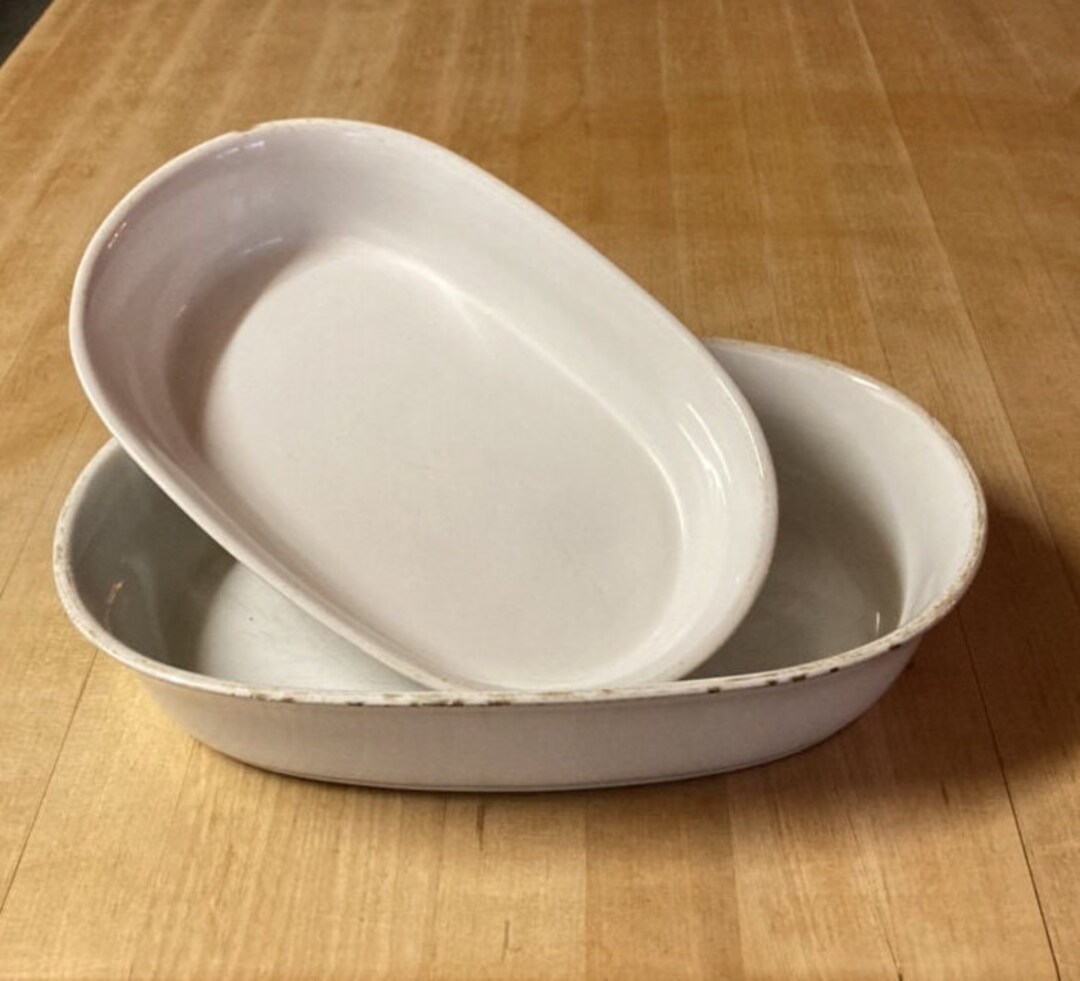 Nesting Baking Dishes . Ironstone Oval Baking Dish . Casserole Dish ...