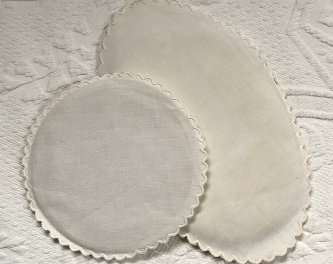 White Linen Trivet . 2 Linen Trivets . Handmade . Trivet . - Etsy