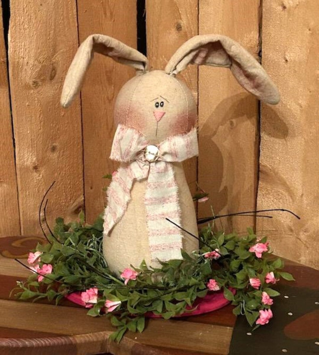 Spring Bunny Arrangement Greenery, Spring Flowers and a Cute Chubby ...