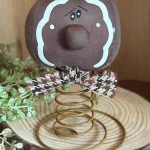 Gingerbread on a Spring - Rustic Winter Holiday Christmas Decor Snow ...
