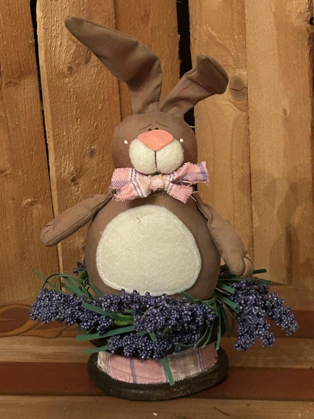Spring Bunny Arrangement - Greenery, Spring Flowers and a Cute Chubby ...