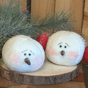 Cute Chubby Snowman Ornament - Winter Christmas Decor - Etsy