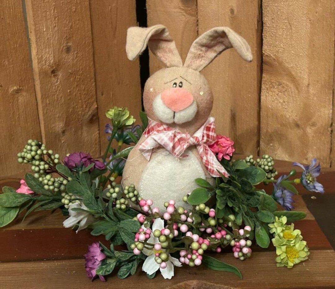 Spring Bunny Arrangement - Greenery, Spring Flowers, Berries Cute ...