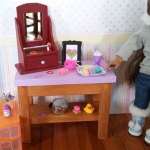 SALE 18 Inch Doll Salon, Boutique, Spa Set. Vanity Mirror, Perfume ...