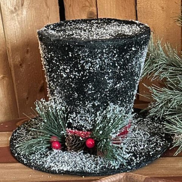 Snowman Top Hat - Etsy