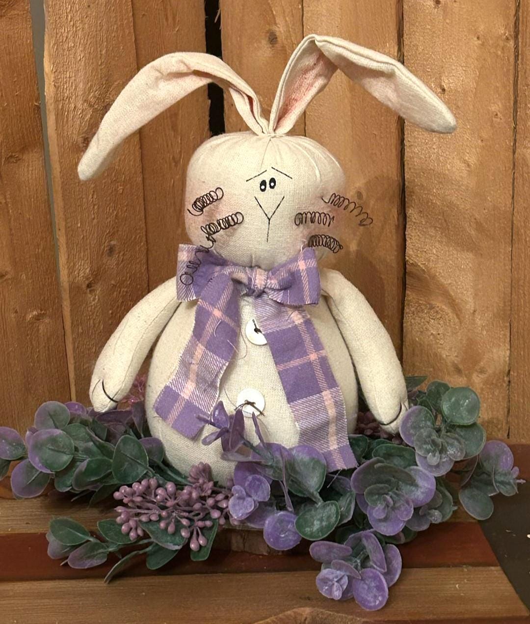 Spring Bunny Arrangement - Greenery, Spring Flowers and a Cute Chubby ...