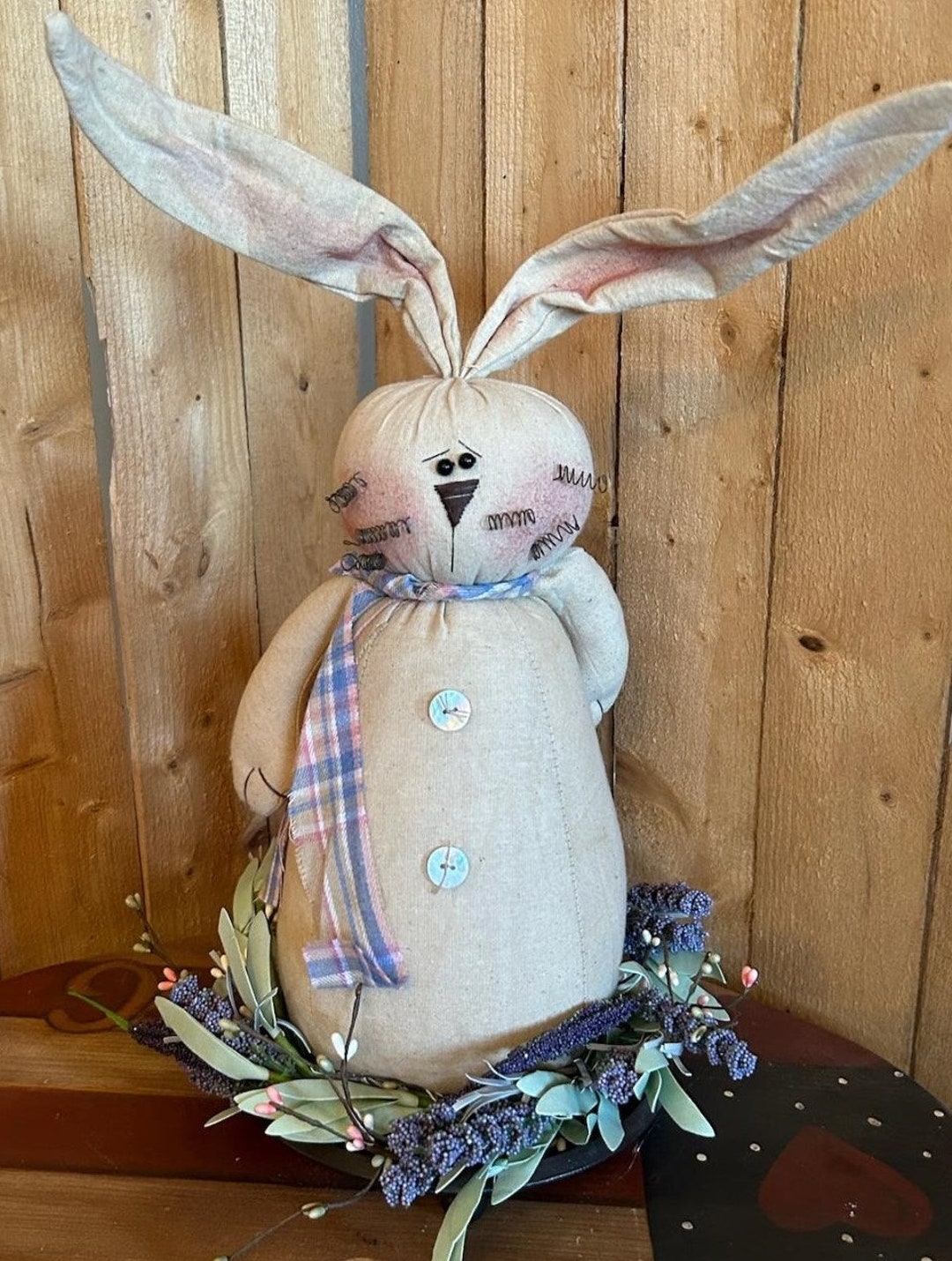 Spring Bunny Arrangement - Greenery, Spring Flowers and a Cute Chubby ...