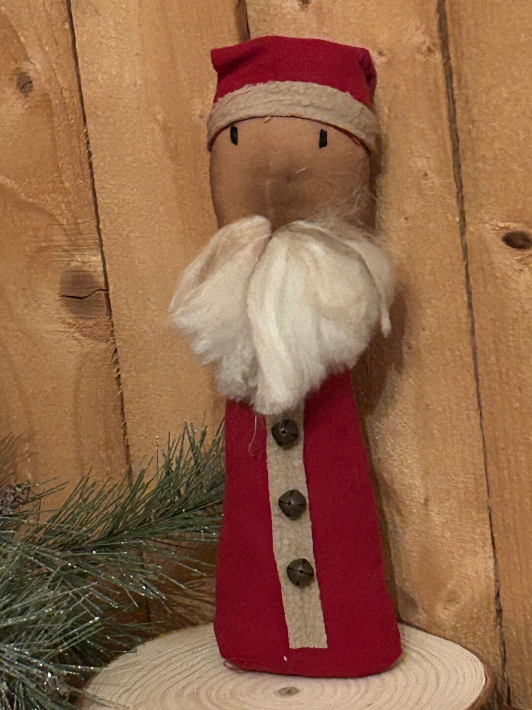 Primitive Rustic Santa - Winter Christmas Decor, Kris Kringle ...