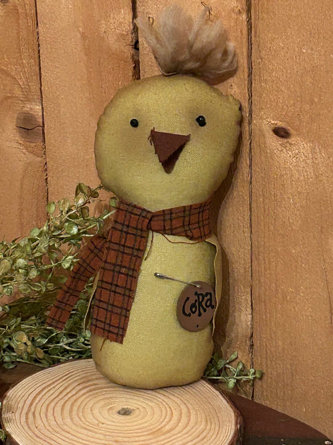 Primitive Country Chick - Spring Decor Shelf Sitter PEEP, Homespun ...