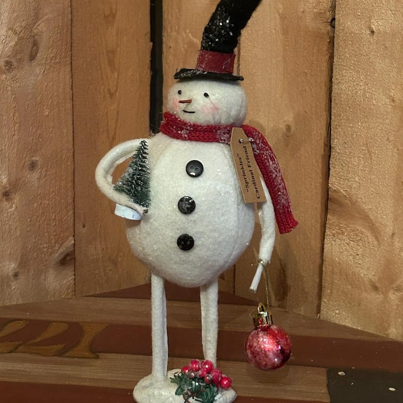 Snowman Gourd Decoration - Etsy