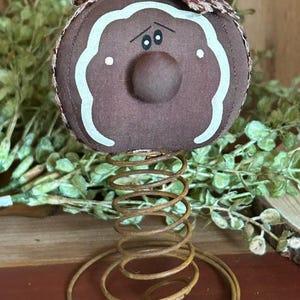 Gingerbread on a Spring - Rustic Winter Holiday Christmas Decor Snow ...