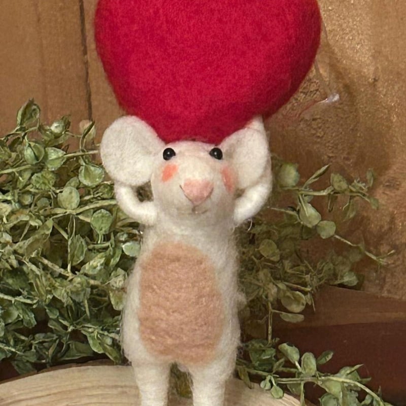 Mouse With Heart - Etsy