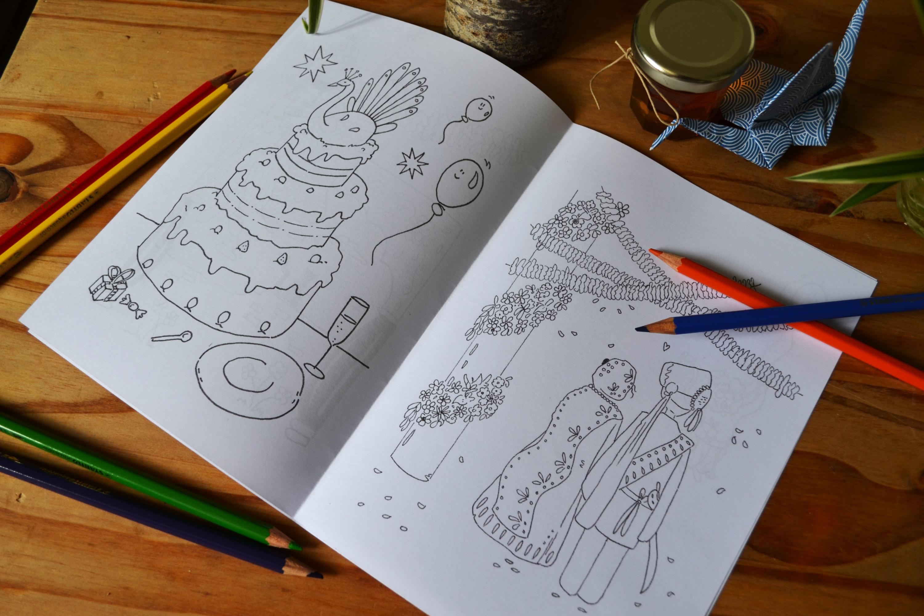 Customizable Coloring Book - Etsy